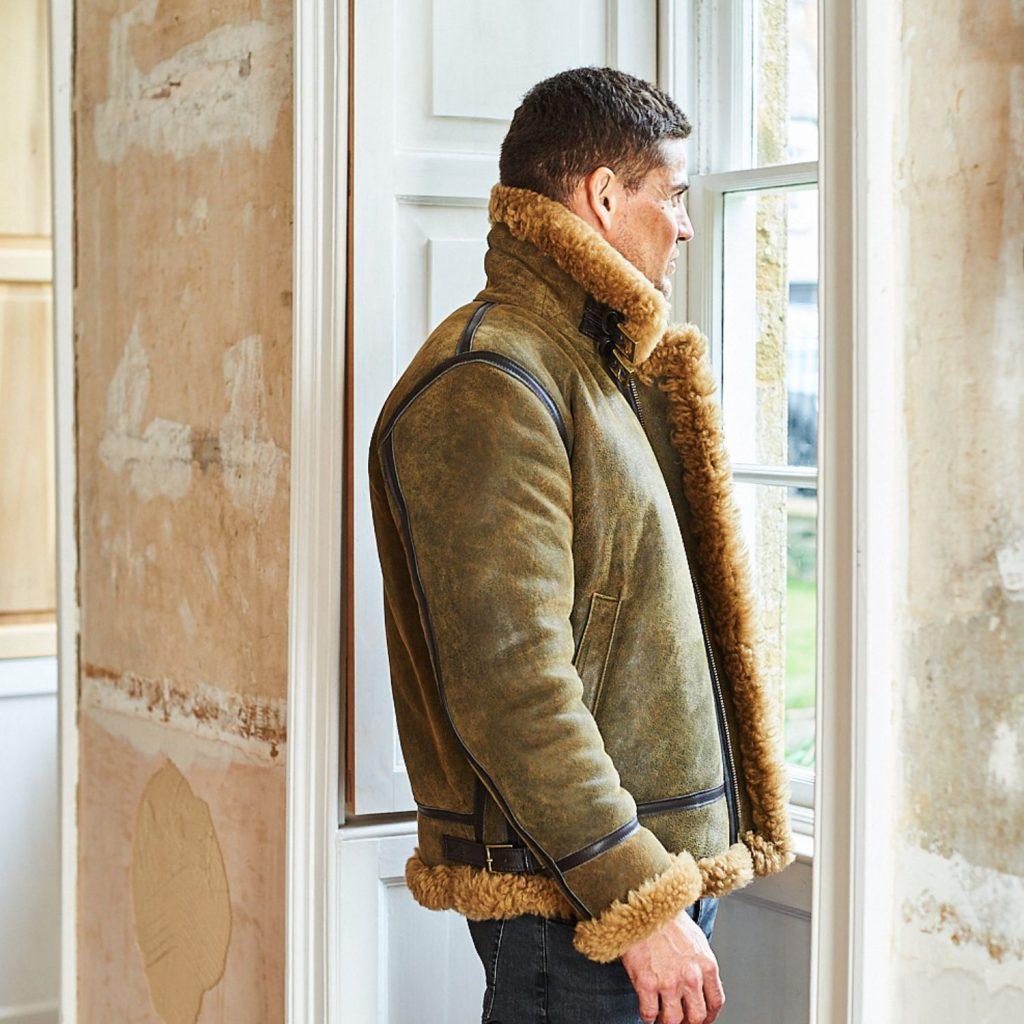 Sheepskin Classic Flying Jacket Antique Brown IZL | Aviator by Owen ...