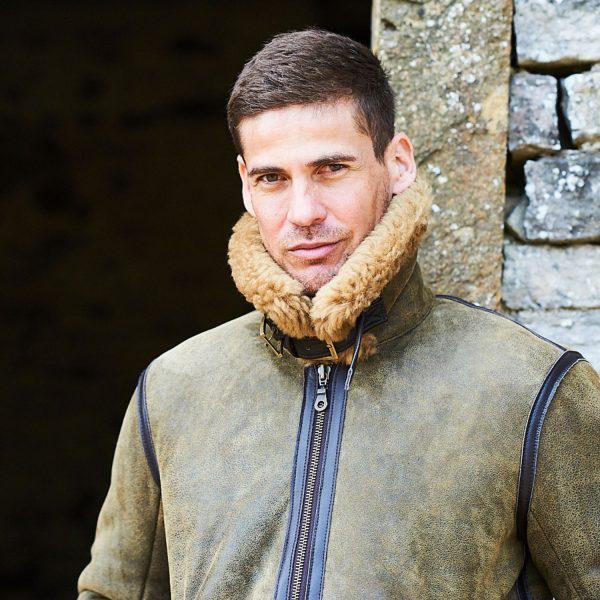 Sheepskin Classic Flying Jacket Antique Brown IZL | Aviator by Owen ...