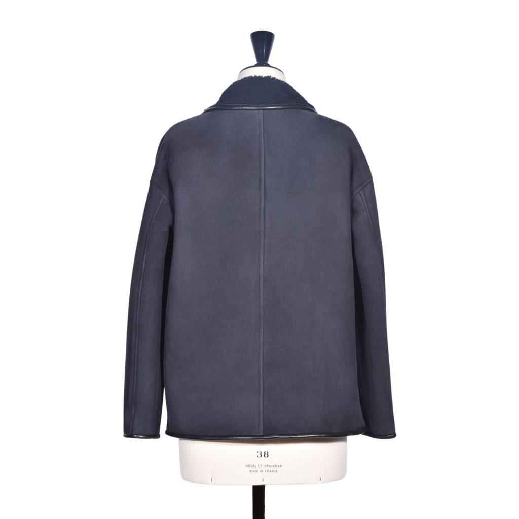 Sheepskin Classic Jacket Navy | Bernie by Owen Barry - Owen Barry
