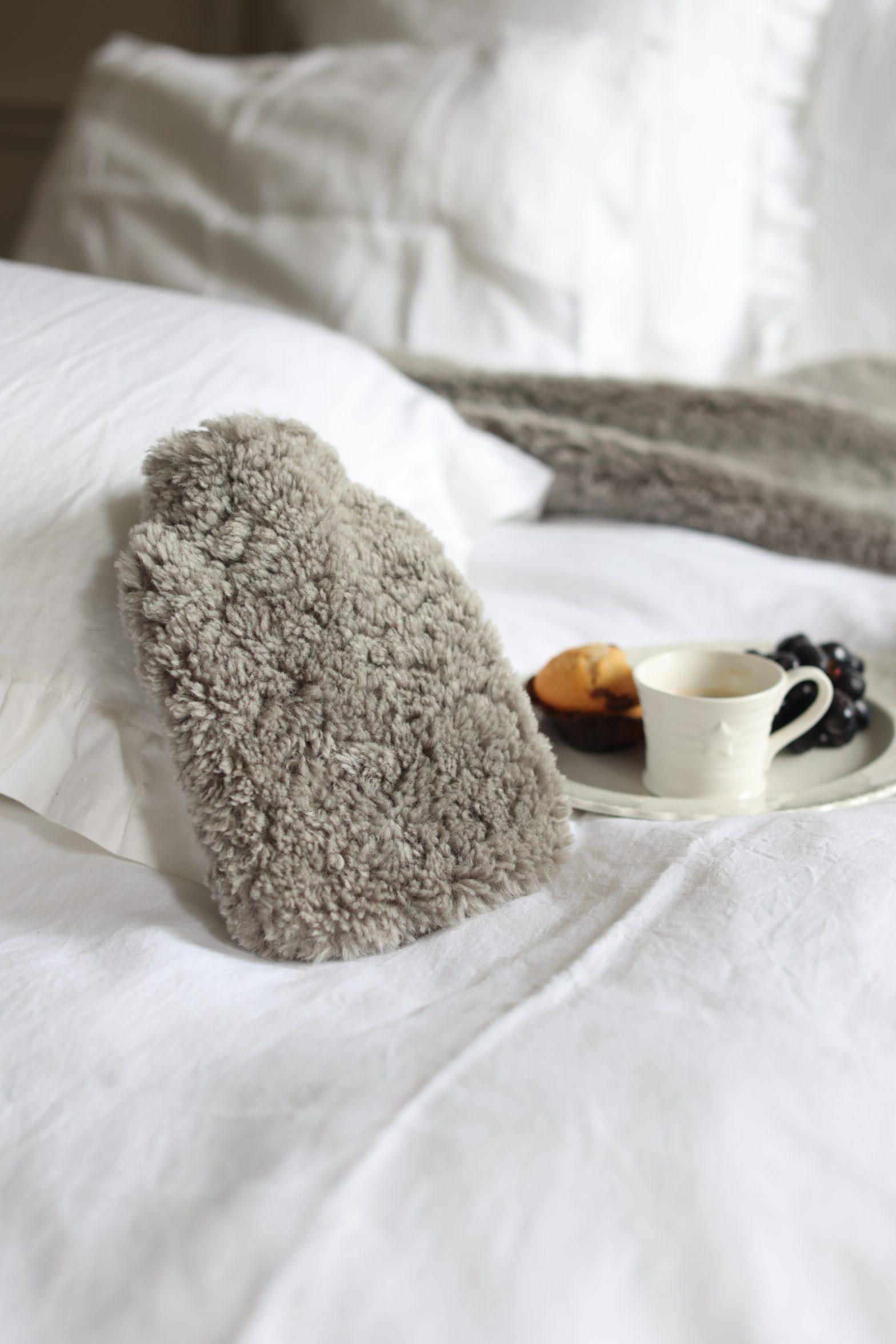 Hot Water Bottle Cover Swedish Mole Grey | 0.8L Medium by Owen Barry ...