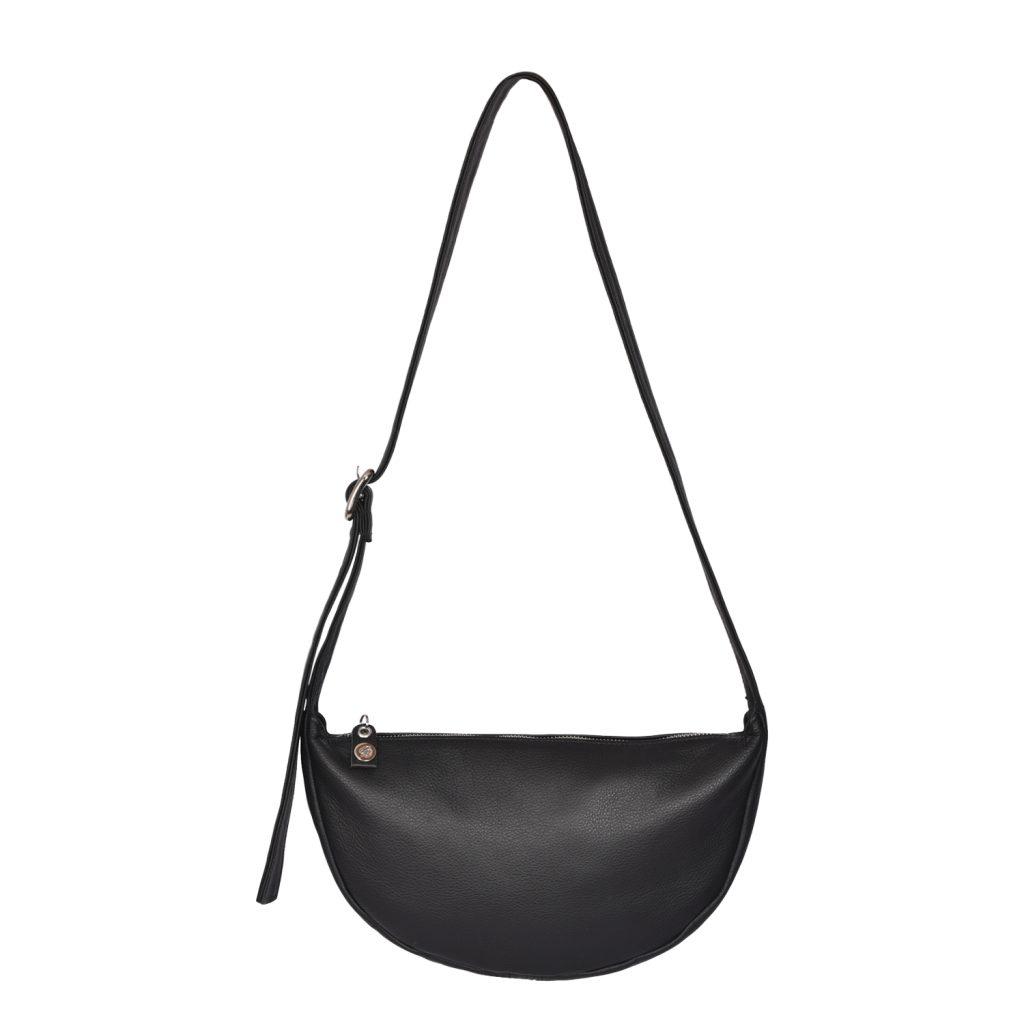 Leather Sling Bag Black | Dominic by Owen Barry - Owen Barry