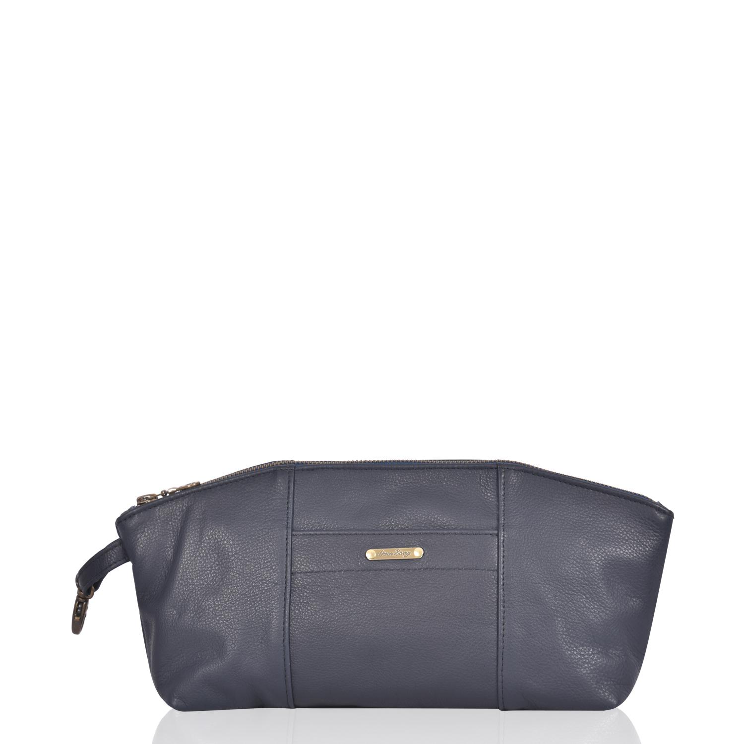 Leather Dopp Bag Navy | Pugwash by Owen Barry - Owen Barry
