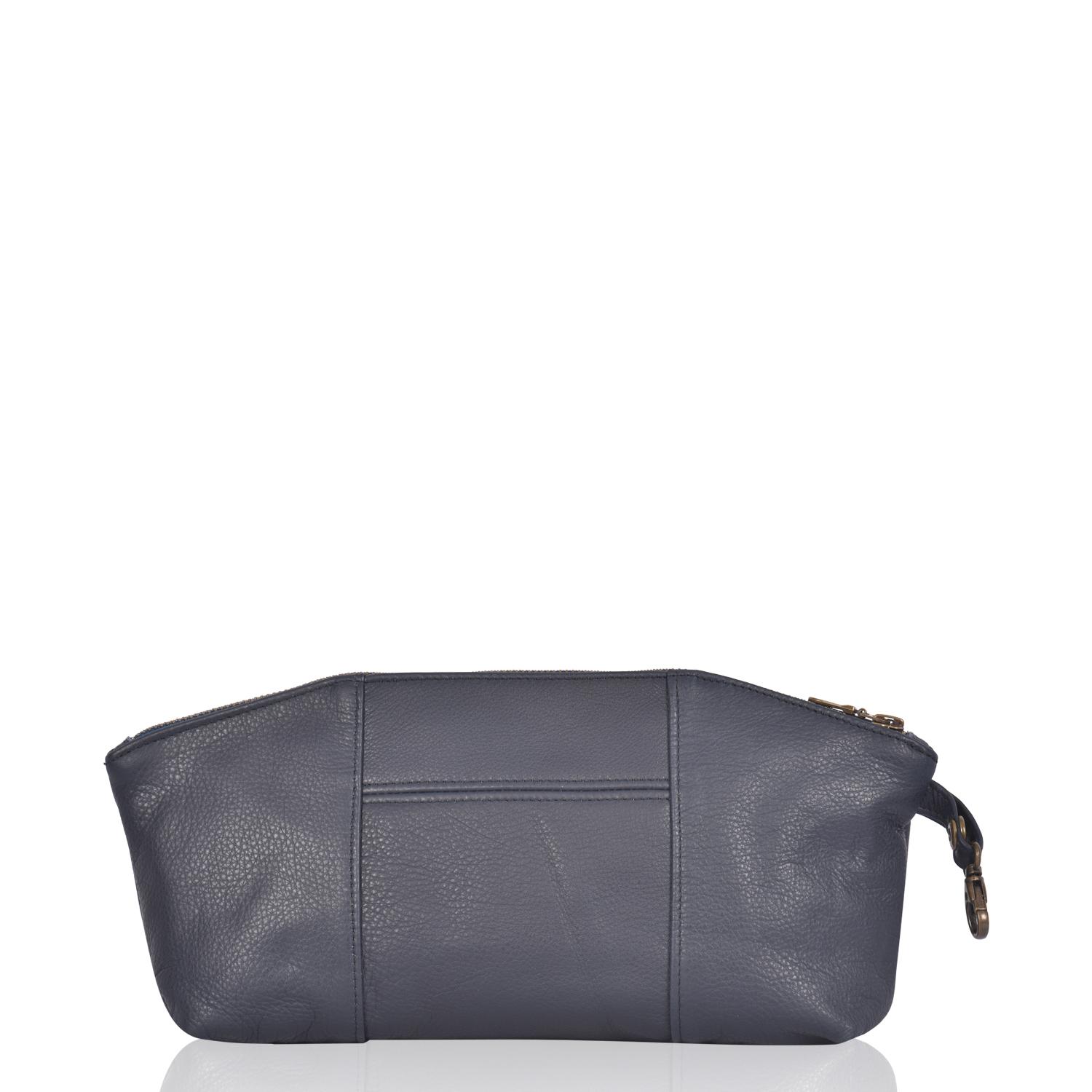 Leather Dopp Bag Navy | Pugwash by Owen Barry - Owen Barry