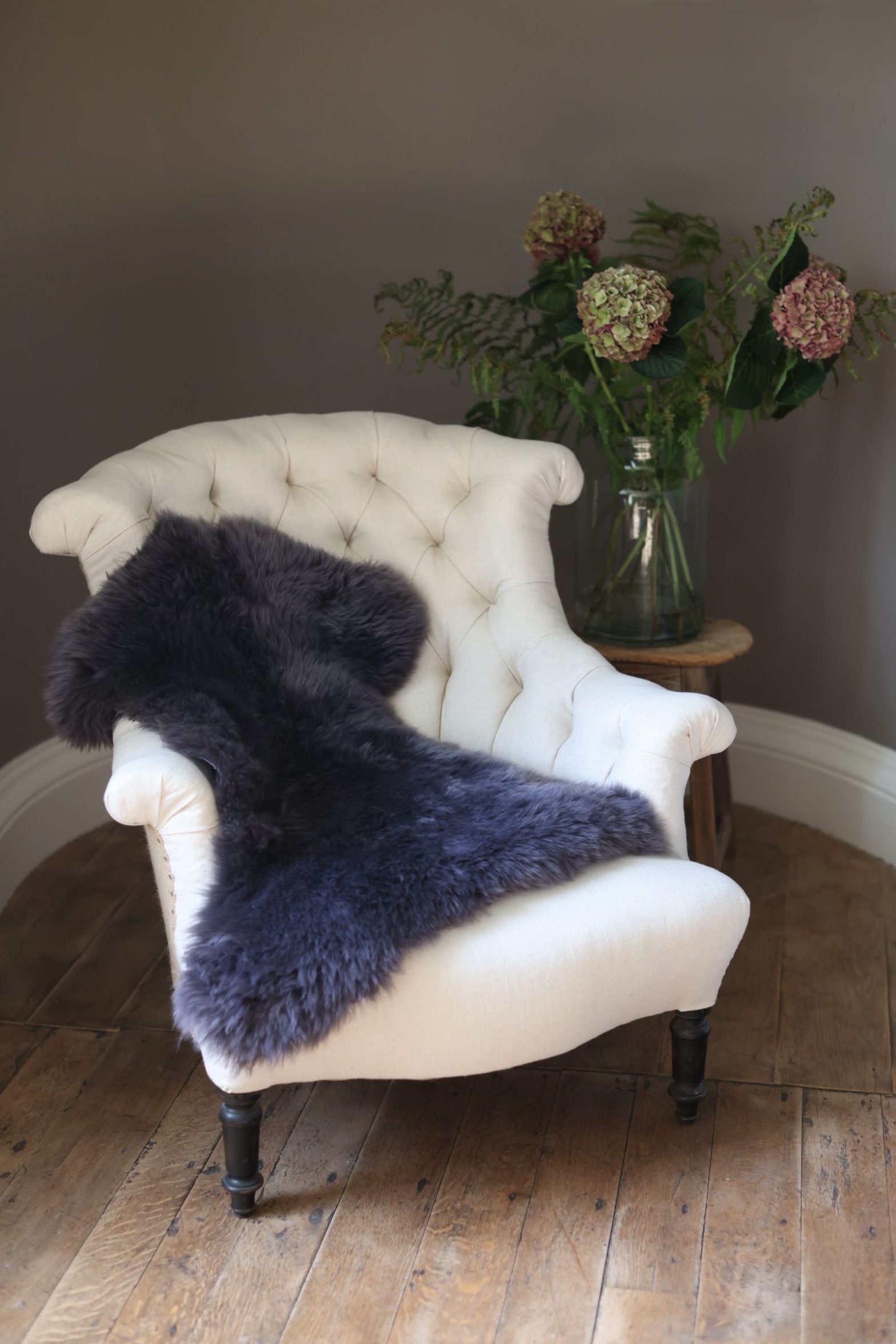 Sheepskin Rug British Luxe Gunmetal Grey | Single Rug by Owen Barry ...