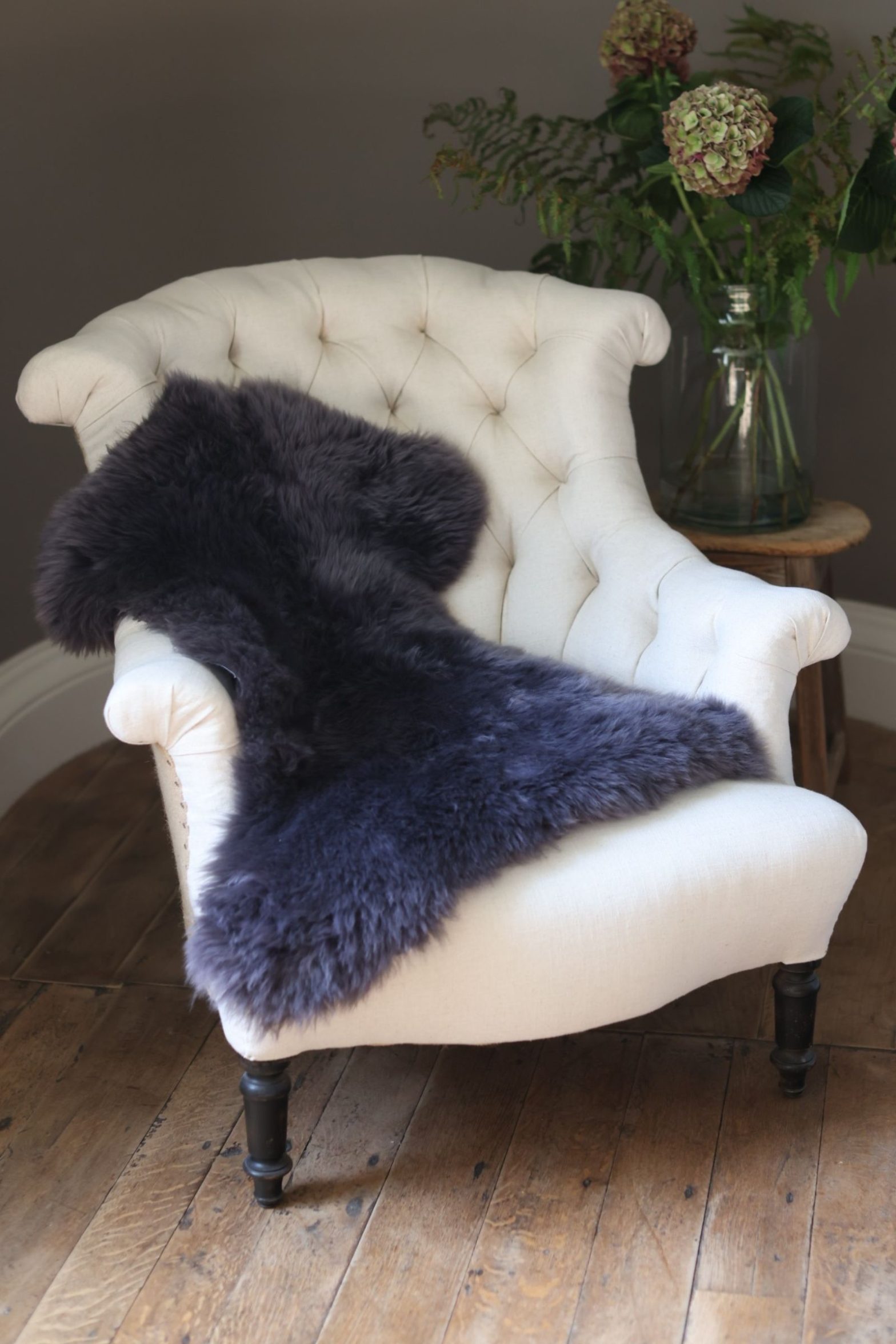 Sheepskin Rug British Luxe Gunmetal Grey | Single Rug by Owen Barry ...