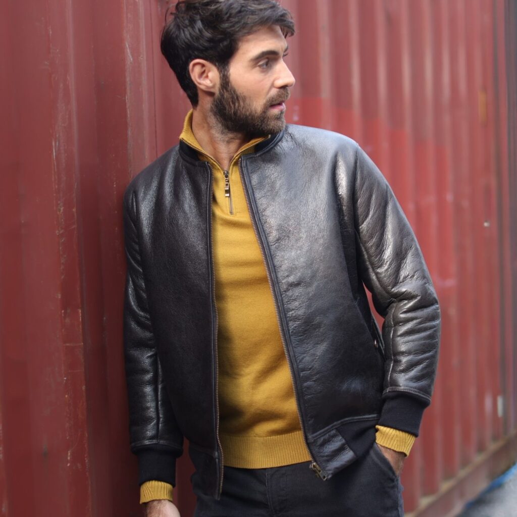 Sheepskin Jacket Coal Napalan | Felix by Owen Barry - Owen Barry