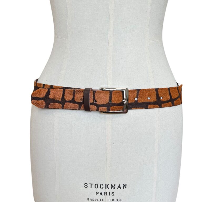 Cowhide Belt Giraffe Blocks on Chocolate | by Owen Barry - Owen Barry