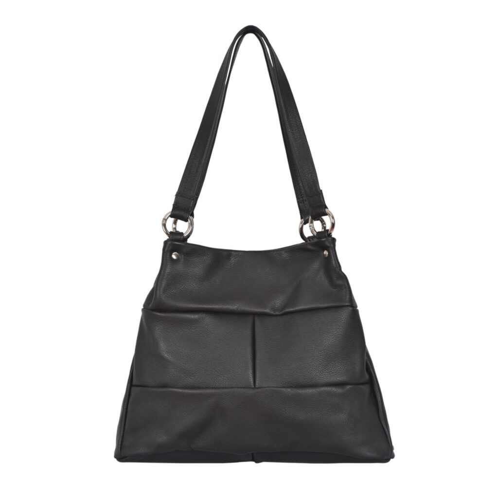 Leather Shoulder Bag Black | Marlowe by Owen Barry - Owen Barry