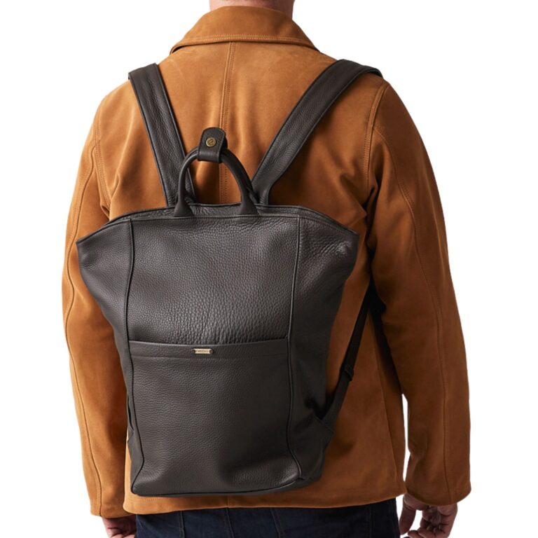 Leather Backpack Earth Brown | Snowdon by Owen Barry - Owen Barry