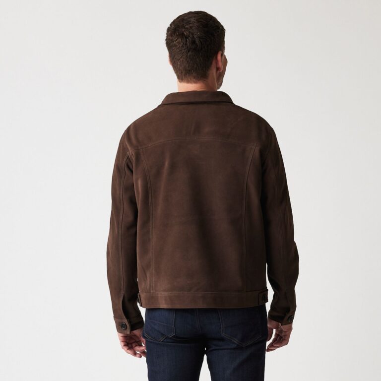 Suede Jacket Chocolate Brown | Otis by Owen Barry - Owen Barry
