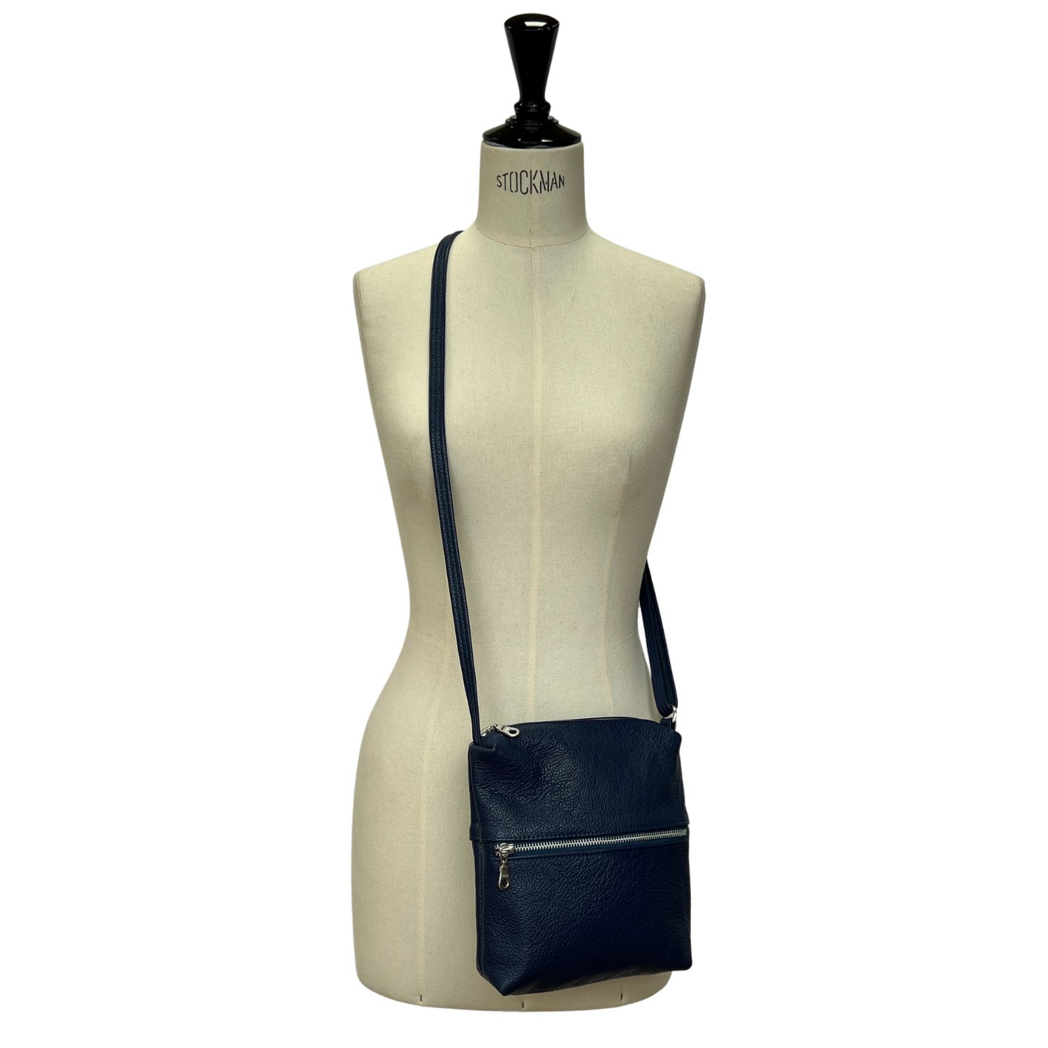 Leather Shoulder Bag Union Blue | Ronson by Owen Barry - Owen Barry