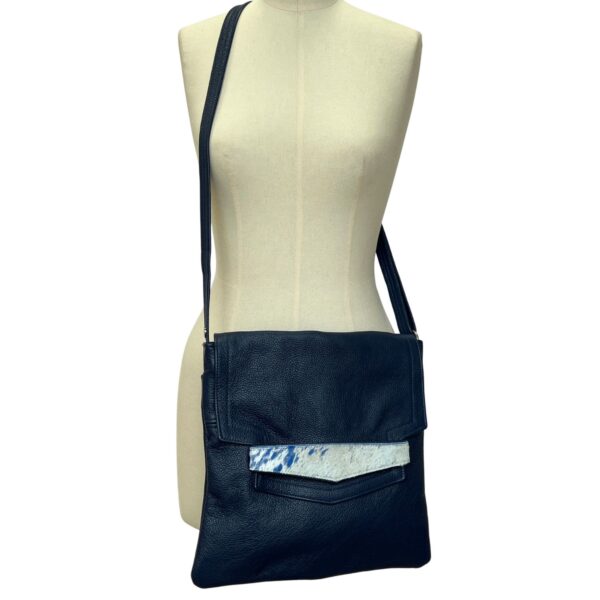 Leather Messenger Bag Union Blue | Sissie by Owen Barry - Owen Barry