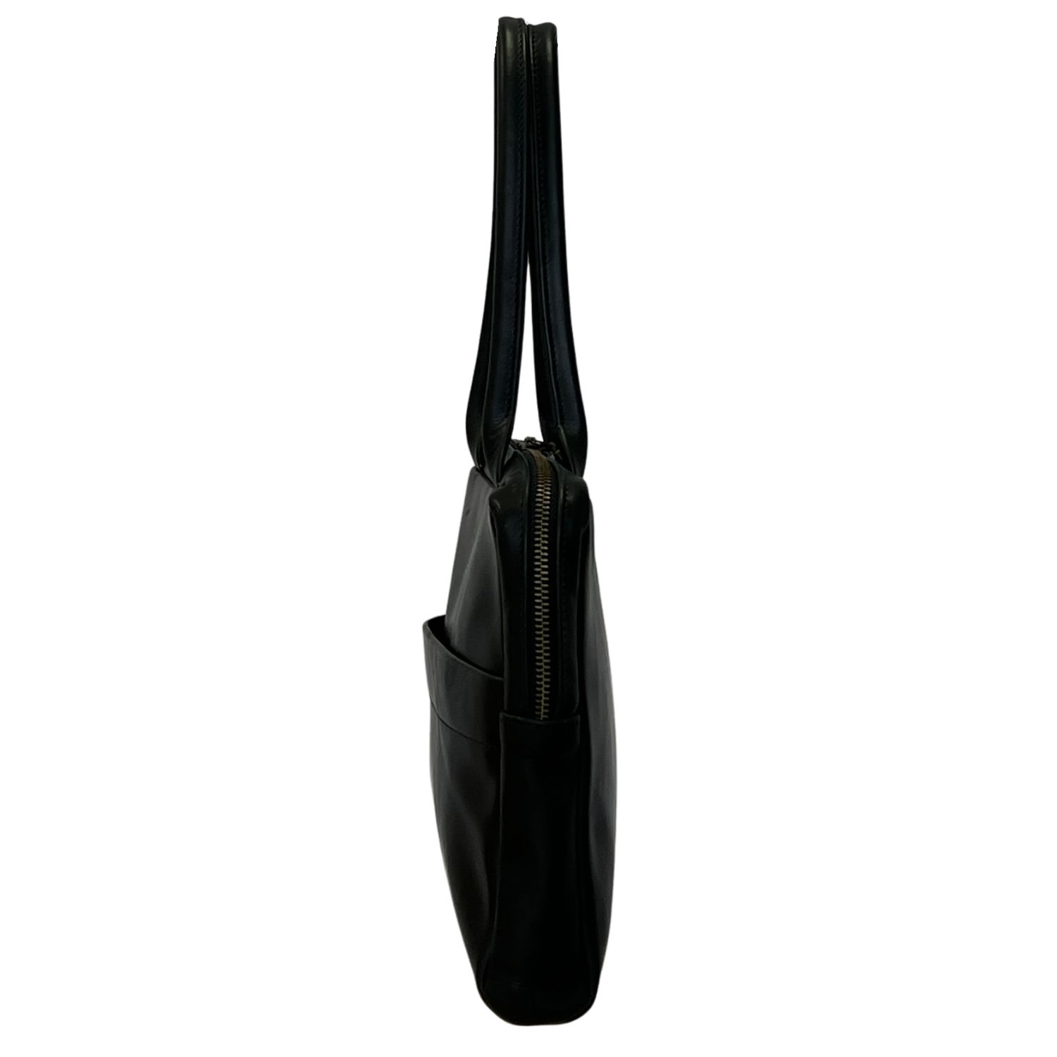 Leather Grab Bag Black | Hewitt Mini by Owen Barry - Owen Barry