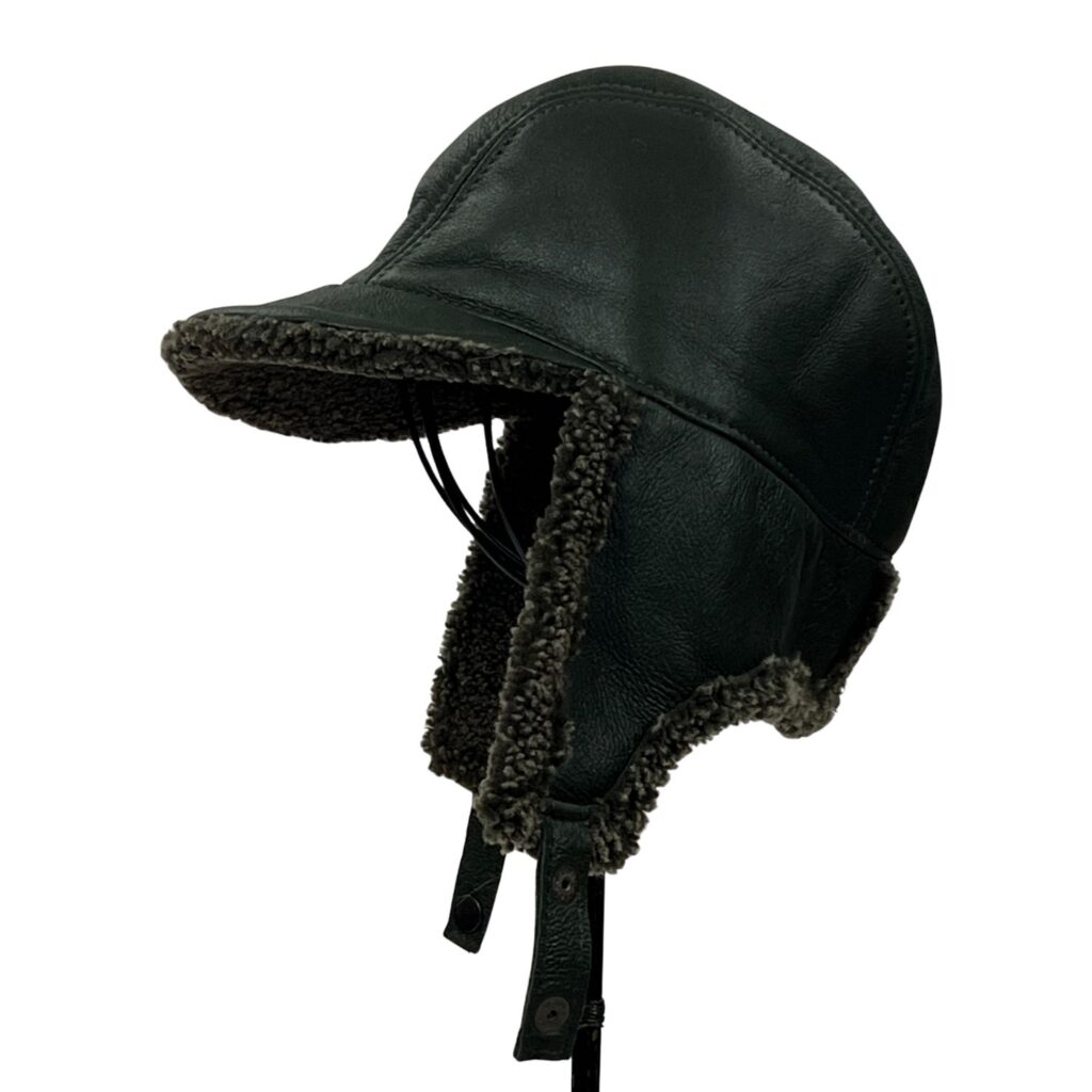Sheepskin Trapper Hat Forest Snowtipped | Wilton by Owen Barry - Owen Barry